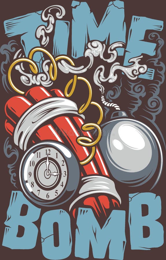 TIME BOMB Vector Illustration Download Stock Vector - Illustration of ...