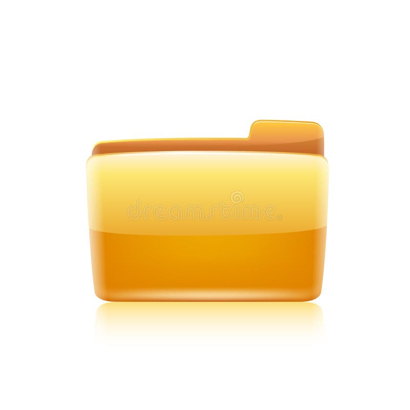 Vector Illustration of Interface Computer Folder. Stock Vector ...