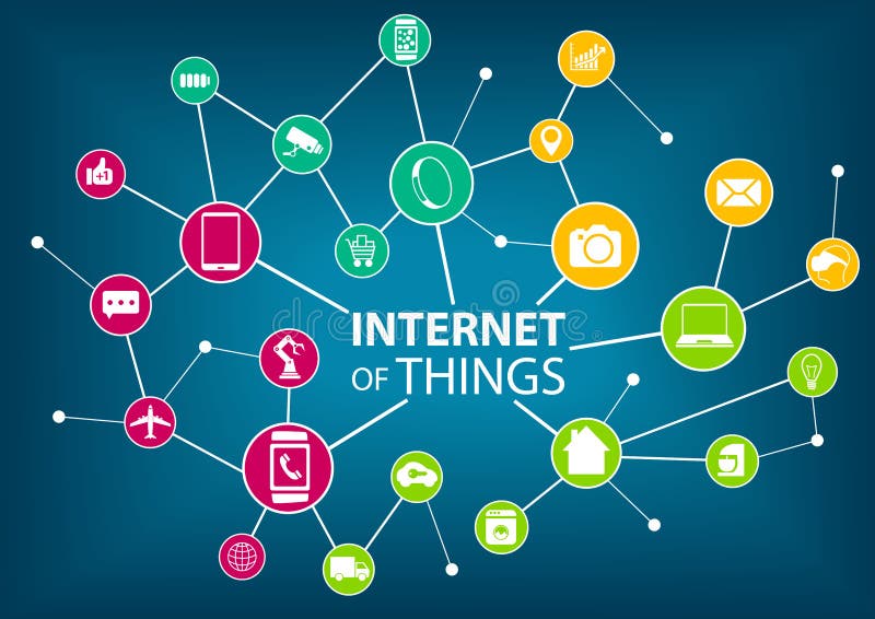 Vector Illustration of Internet of Everything (IOT) Concept. Stock ... Vector Illustration of Internet of Everything (IOT) Concept. Stock ...