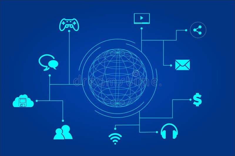 Internet Web3 Concepts Vector Illustration Stock Illustration ...