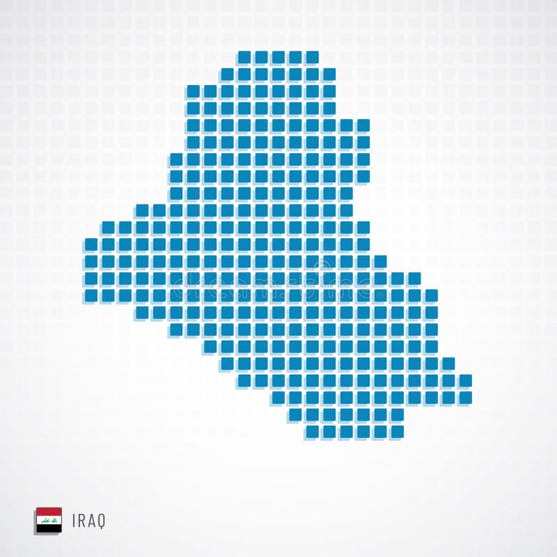 Iraq map and flag icon stock vector. Illustration of digital - 118779894