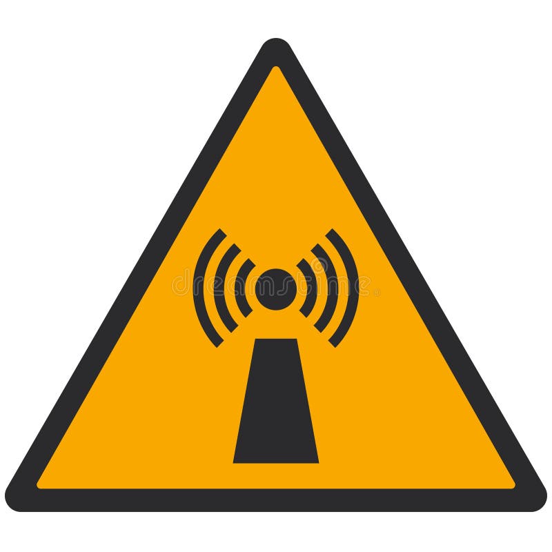 WARNING PICTOGRAM, NON-IONIZING RADIATION ISO 7010 - W005 Stock Vector ...