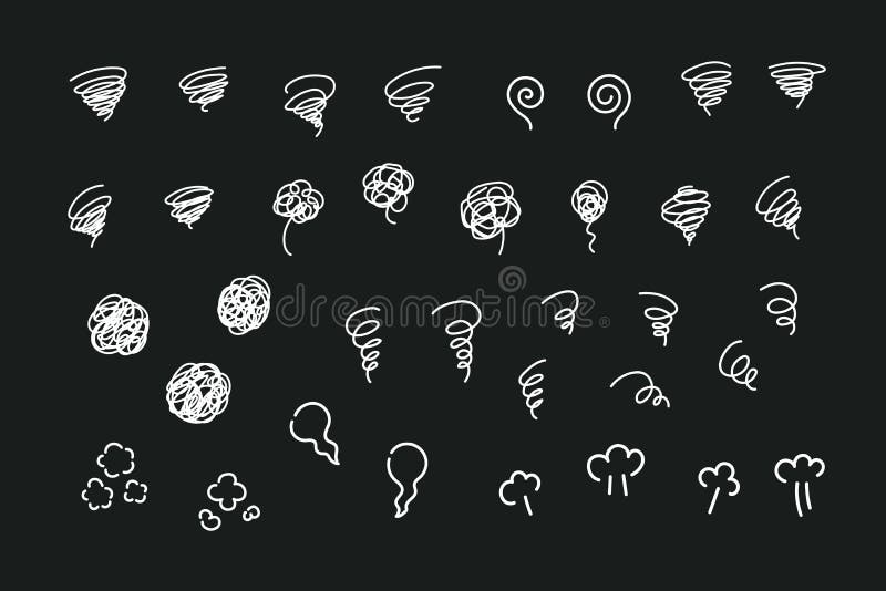 Set of Hand-drawn Marks for a Comic Book Design. Stock Vector ...