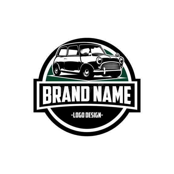Vector Illustration of Isolated Mini Cooper Car Logo Stock Vector ...