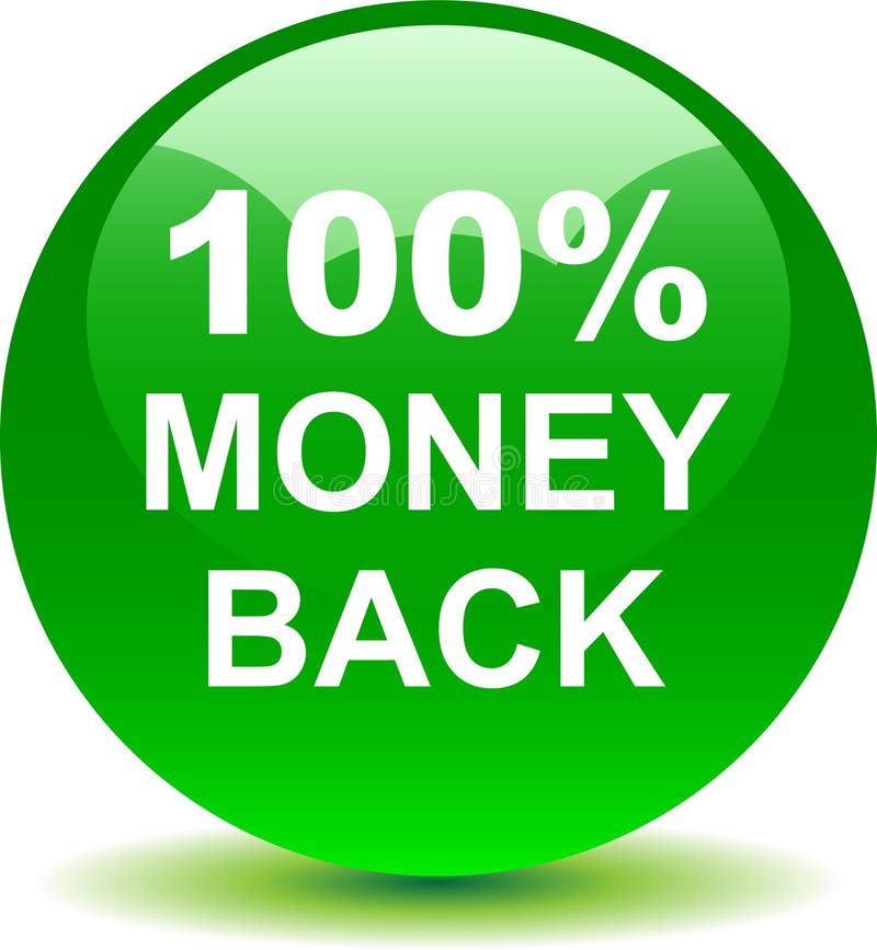 Money Back Button Web Icon Green Stock Vector - Illustration of green ...