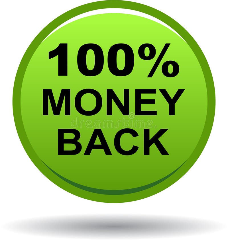 Money Back Button Web Icon Green Stock Vector - Illustration of ...