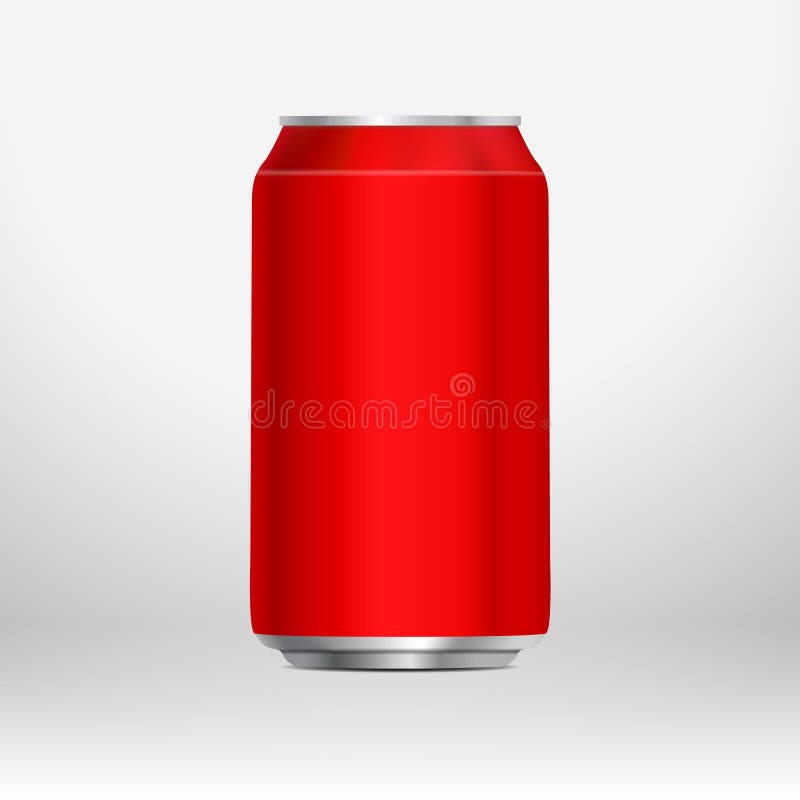 Blank Red Soda Can