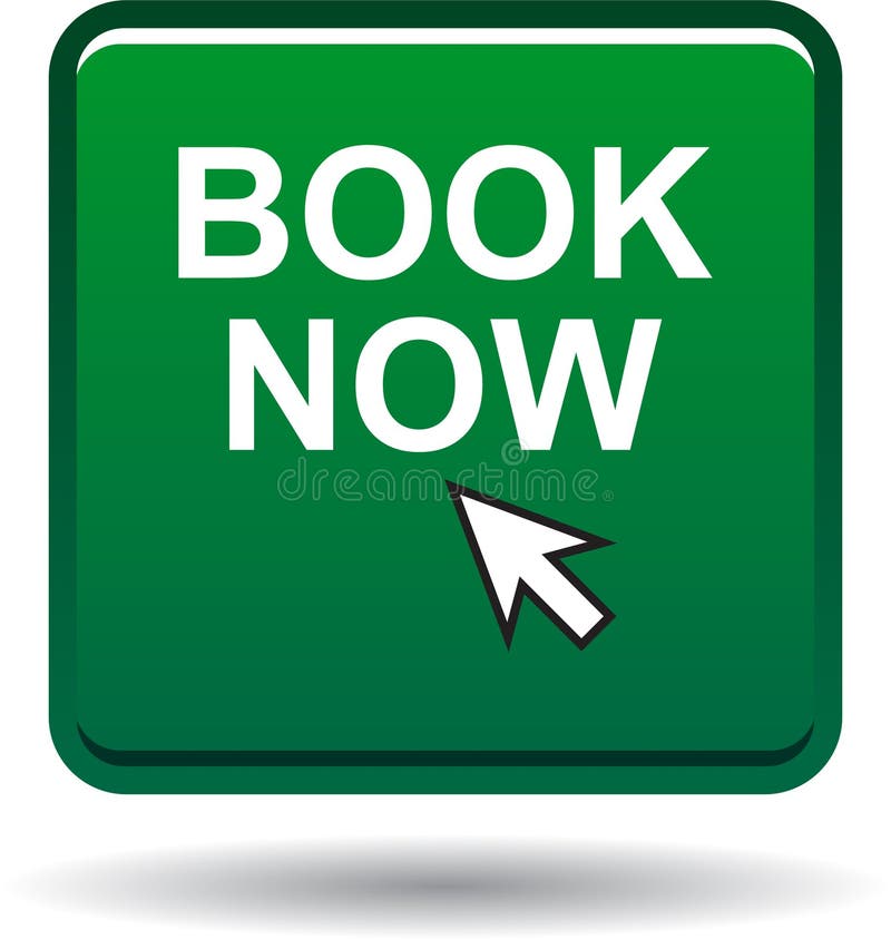 Book Now Icon Web Button Green Stock Vector - Illustration of element ...