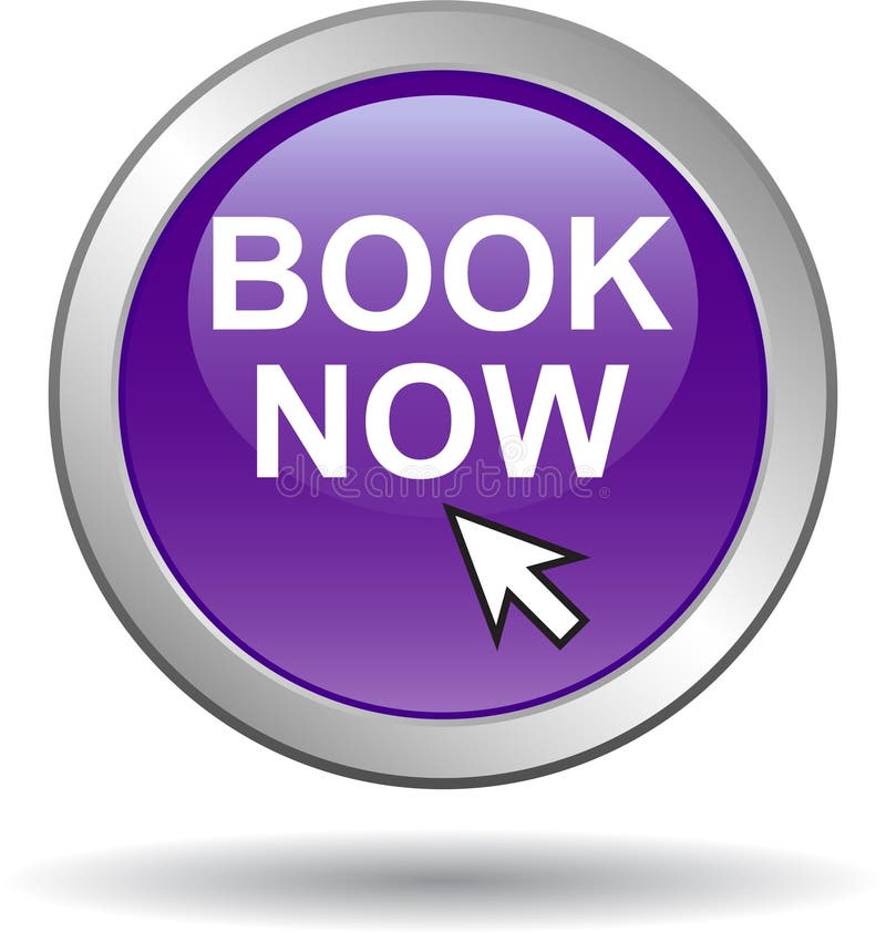 Book Now Icon Web Button Violet Stock Vector - Illustration of choice ...