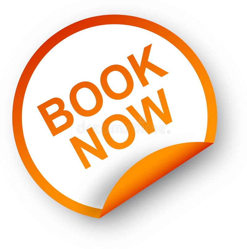 Book now sticker stock illustration. Illustration of abstract - 118864220