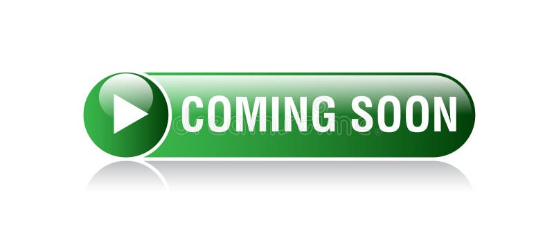 Coming soon button stock vector. Illustration of commerce - 127086068