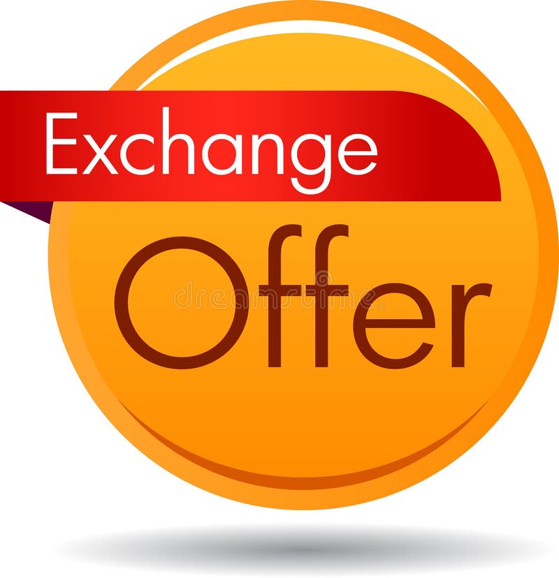 Exchange offer stock illustration. Illustration of design - 10637309