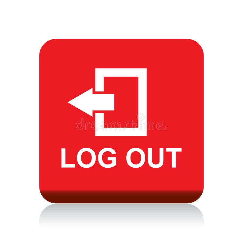 Log out stock illustration. Illustration of button, login - 126994273
