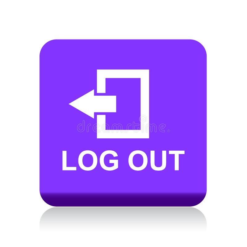 Log out stock illustration. Illustration of business - 126994476