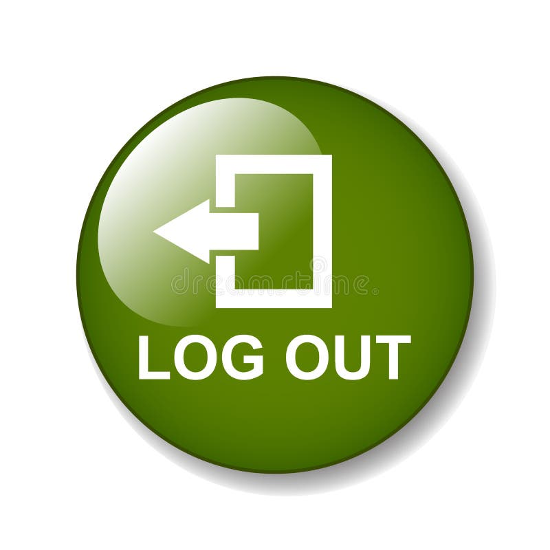 Log Out Button Stock Illustrations – 836 Log Out Button Stock ...