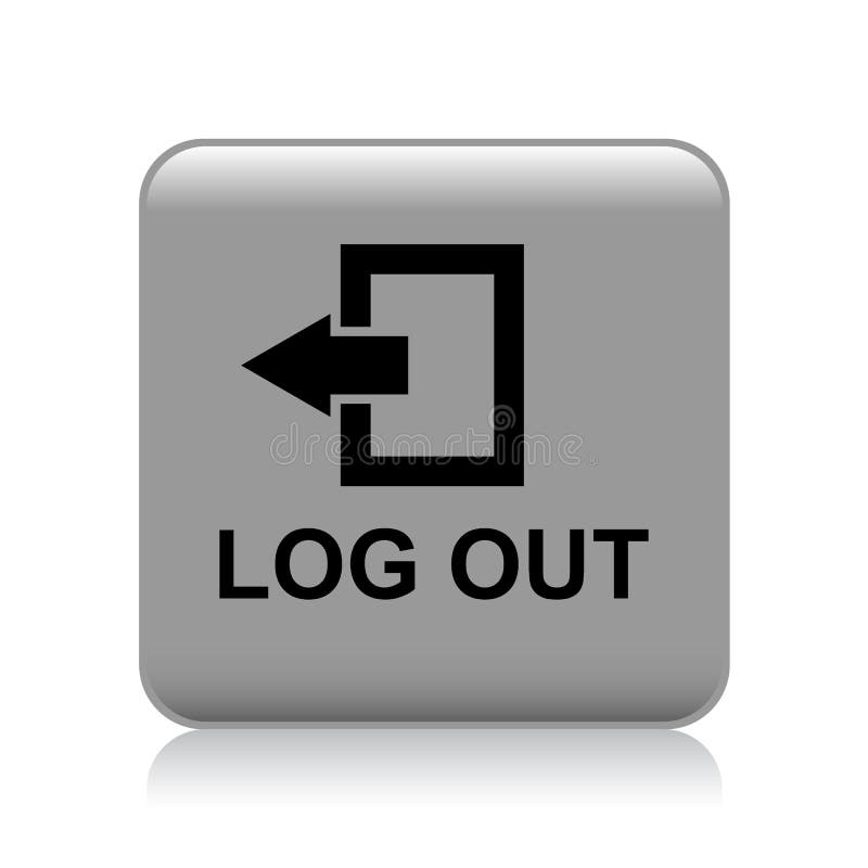 Log Out Button Stock Illustrations – 836 Log Out Button Stock ...
