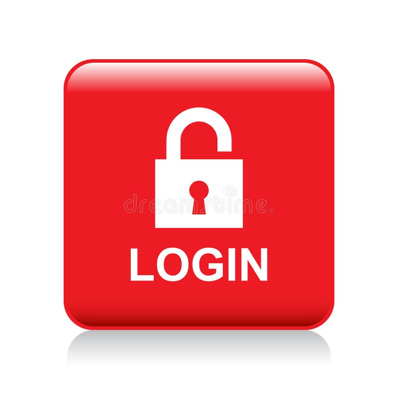 Login icon button stock illustration. Illustration of enter - 127000657