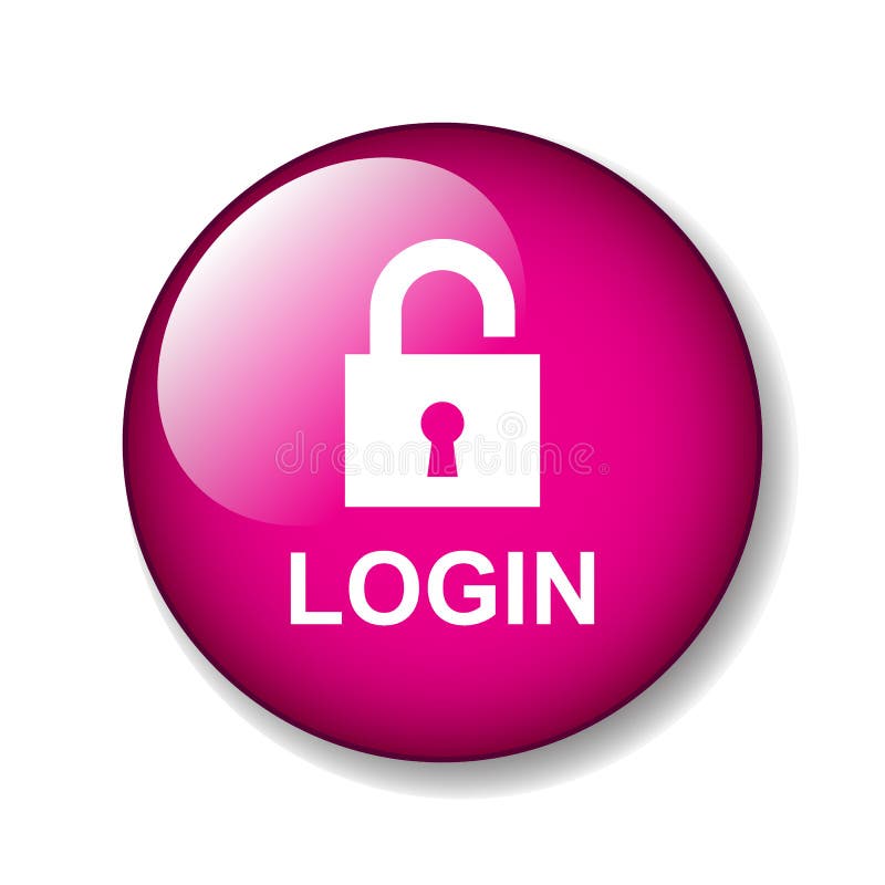 Login icon button stock illustration. Illustration of enter - 126999580