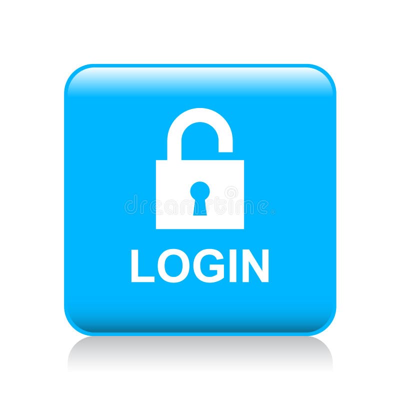 Login icon button stock illustration. Illustration of business - 127001335