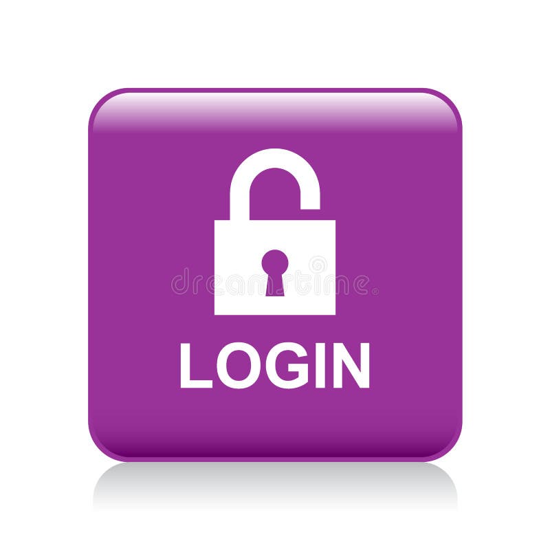 Login icon button stock illustration. Illustration of secure - 126999949