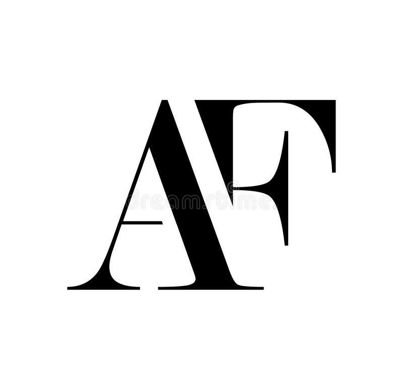 Af Initial Logo Monogram Stock Illustrations – 1,048 Af Initial Logo ...