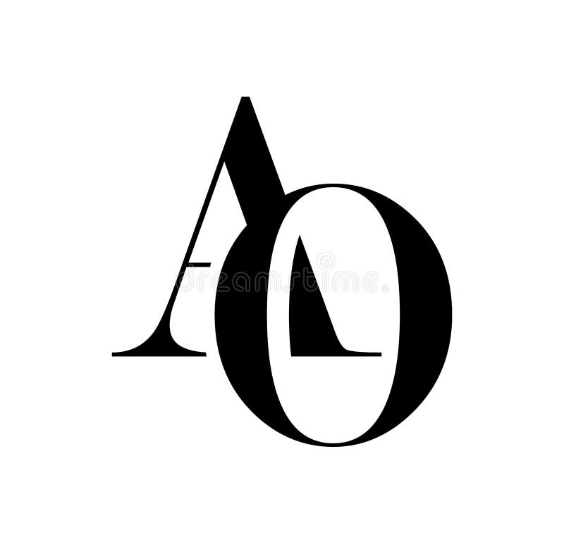 Alphabet Letters Initials Monogram Logo Ao Stock Illustrations – 238 ...