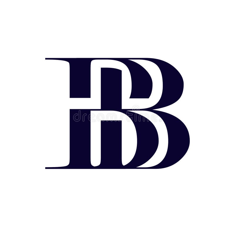 Minimalist Bb Initial Letters Logo Monogram Stock Illustrations – 182 ...