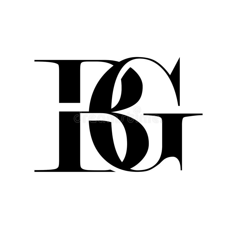Bg Monogram White Background Stock Illustrations – 178 Bg Monogram ...