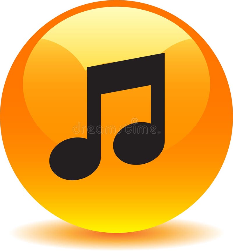 Orange Music Control Buttons Stock Vector - Illustration of icon ...