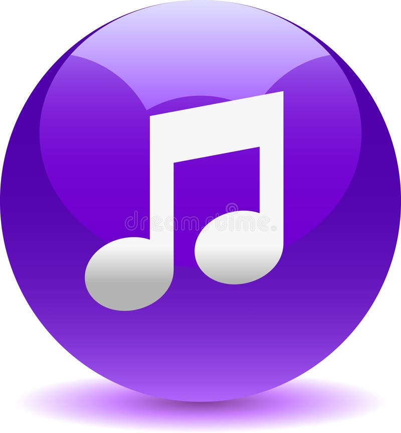 Music Violet Color Circle Seamless Pattern Stock Vector - Illustration ...