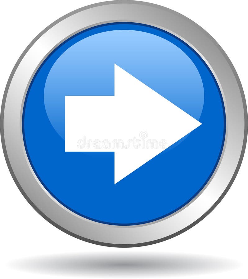 Next Page Icon Web Button Black and White Stock Vector - Illustration ...