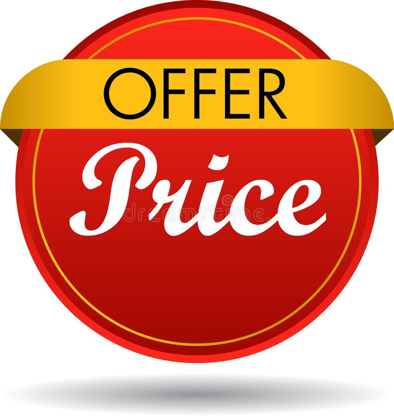 Offer Price Web Button Icon Stock Vector - Illustration of campaign ...