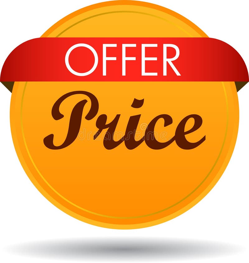 Offer Price Web Button Icon Stock Vector - Illustration of banner, gift ...