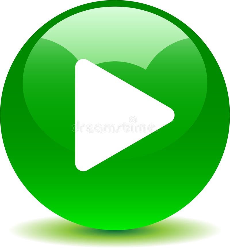 Green sound button stock illustration. Illustration of song - 10058716