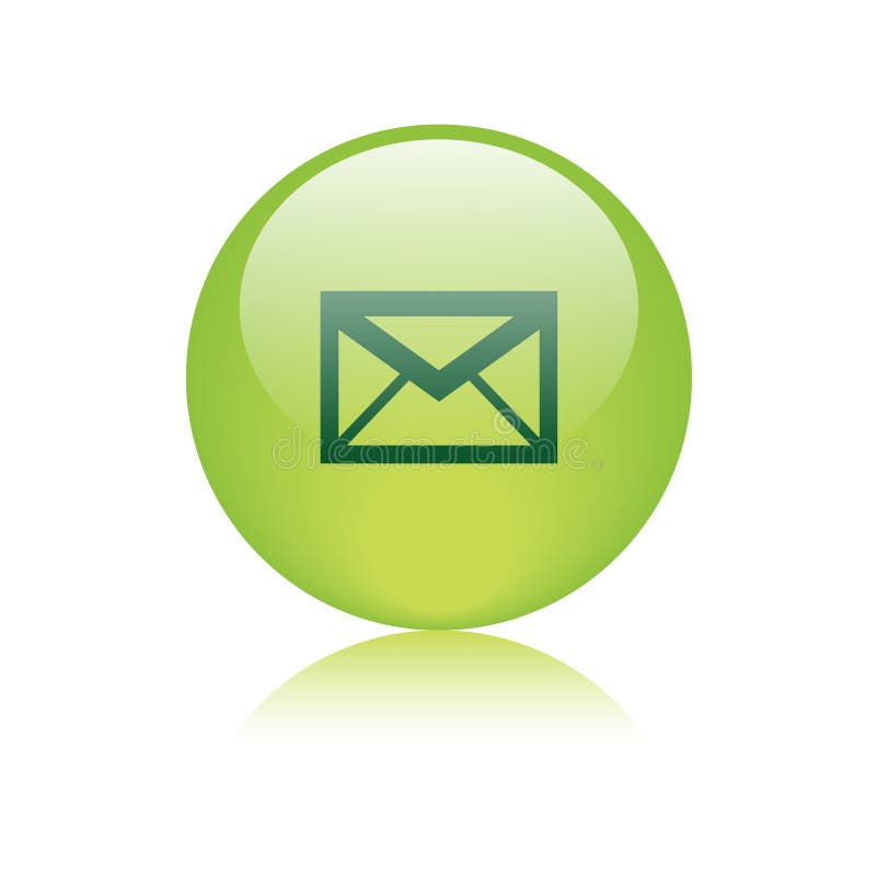 Mail icon web button round stock illustration. Illustration of address ...