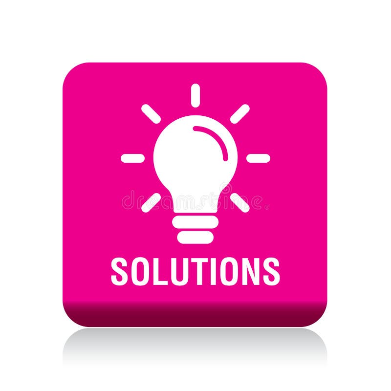 Solutions bulb icon stock vector. Illustration of graphic - 127092245