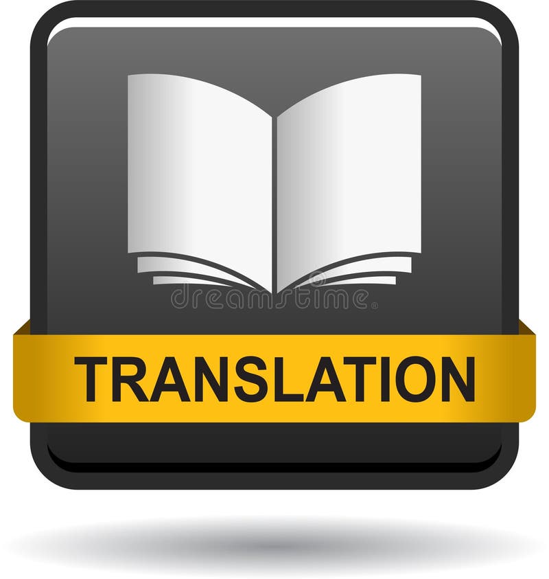 Translation Web Button Blue Icon Stock Vector - Illustration of button ...