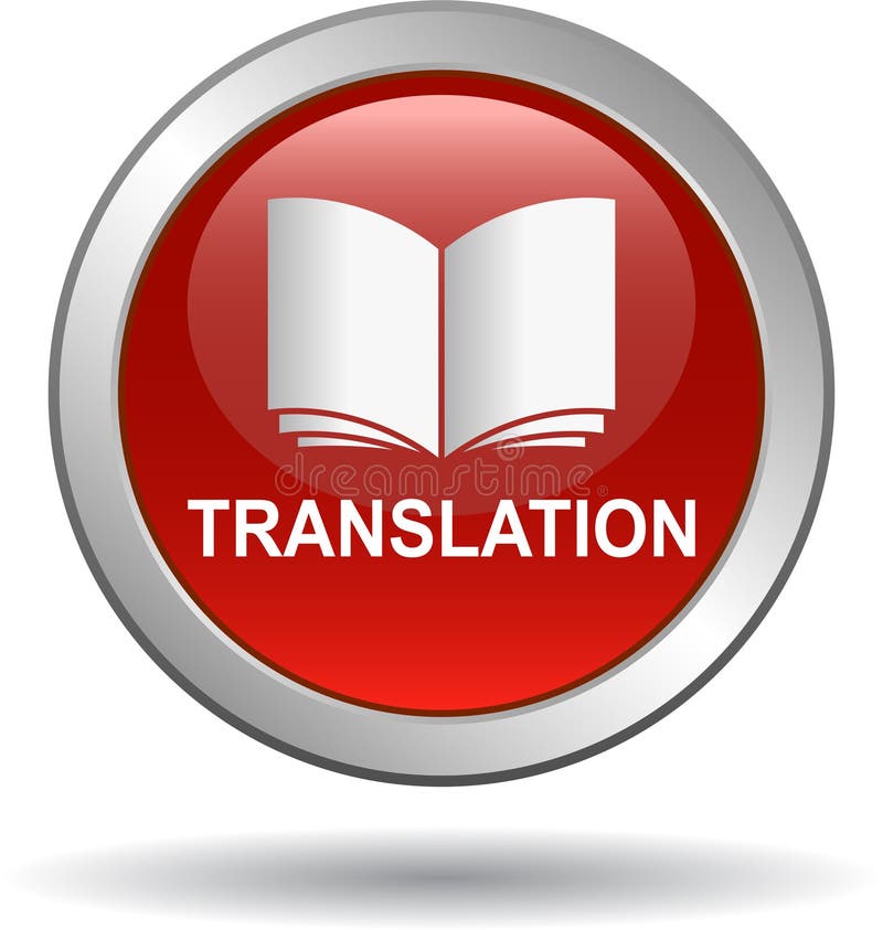 Translation Button Icon, Outline Style Stock Vector - Illustration of ...