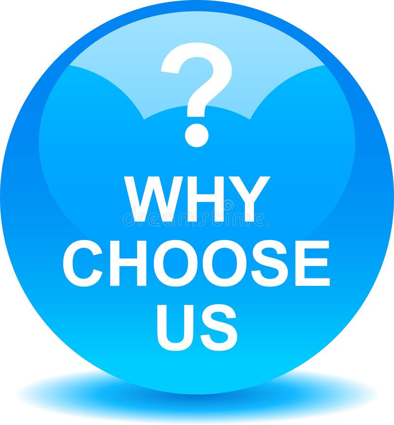 Why choose us button stock vector. Illustration of dark - 120724367
