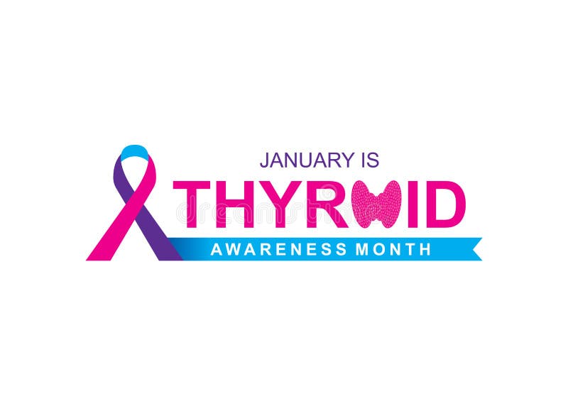 Thyroid Awareness Month Concept Design Stock Vector - Illustration of ...