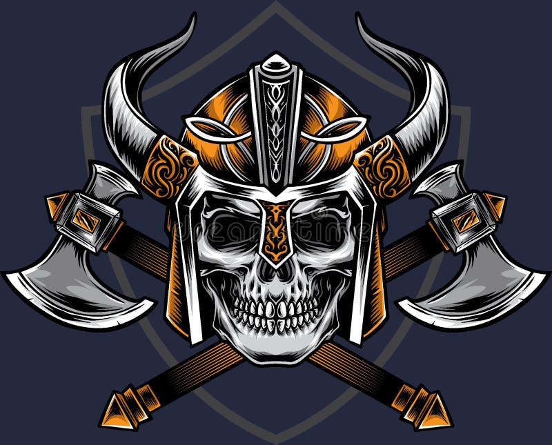 Vector Illustration Japanese Devil Ax Stock Vector - Illustration of ...