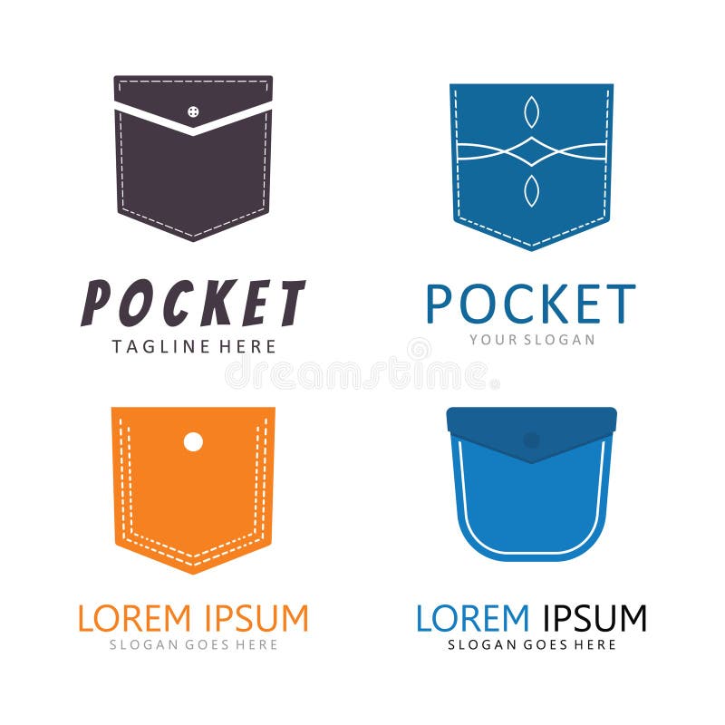 Jeans Pocket Logo Template Vector Illustration Stock Vector ...