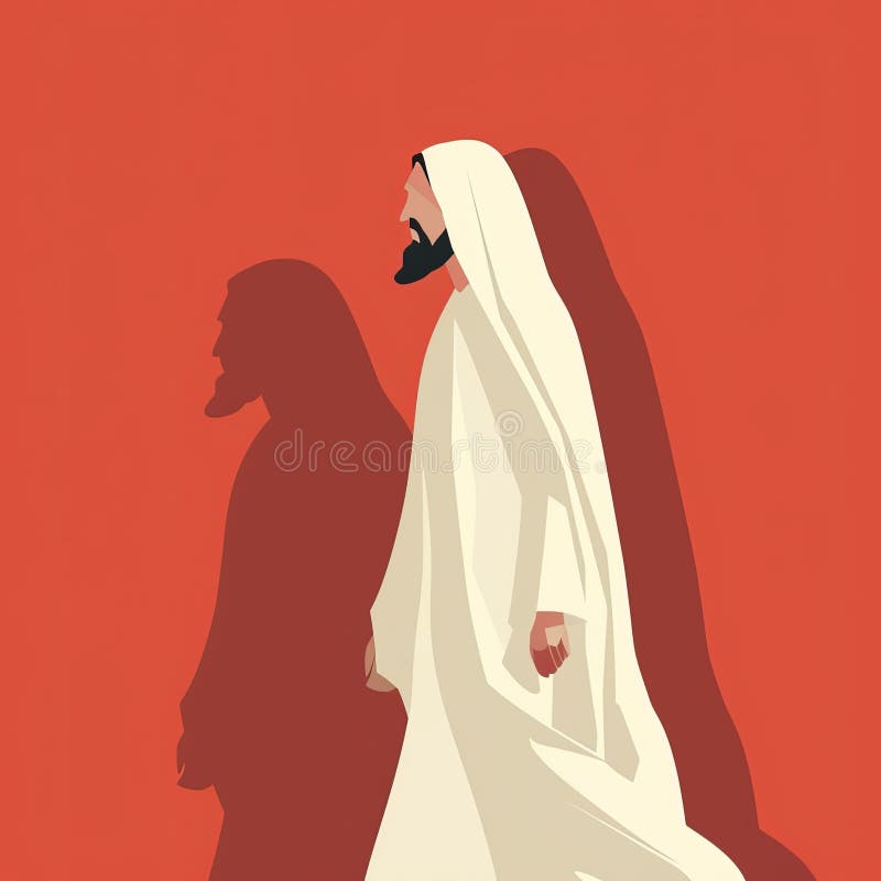 Vector Illustration of Jesus Christ. Generative AI Stock Illustration ...