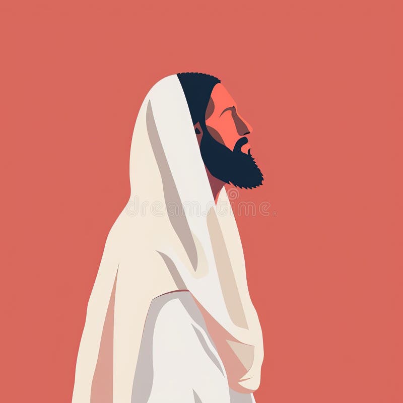 Vector Illustration of Jesus Christ. Generative AI Stock Illustration ...