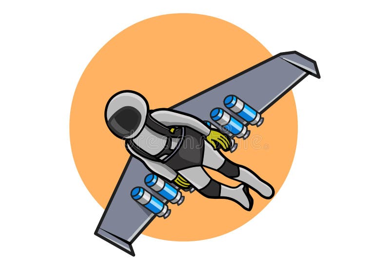 Vector Illustration of Jet Suit Stock Vector - Illustration of rocket ...