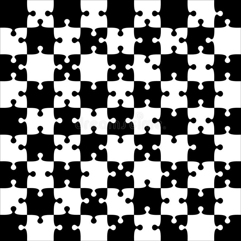 Vector Illustration Jigsaw Puzzle Stock Vector - Illustration of game ...