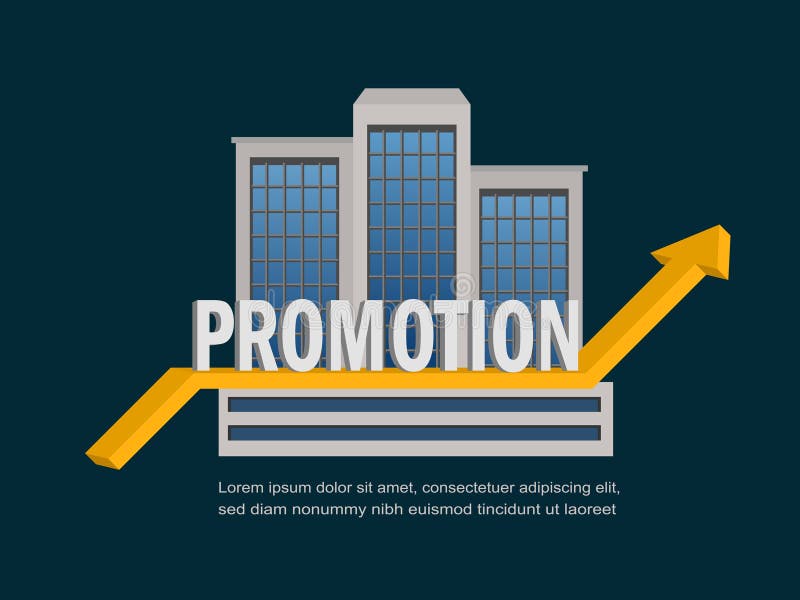 Vector Illustration of Job Promotion Concept Stock Vector ...