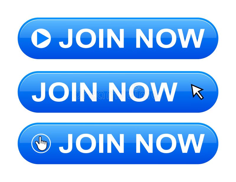 Join now button stock vector. Illustration of buttons - 121847069