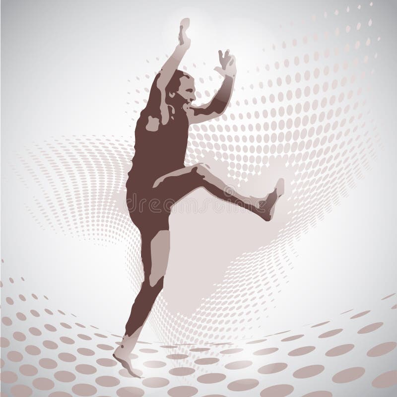 Vector Illustration of Jumping Man Stock Illustration - Illustration of ...