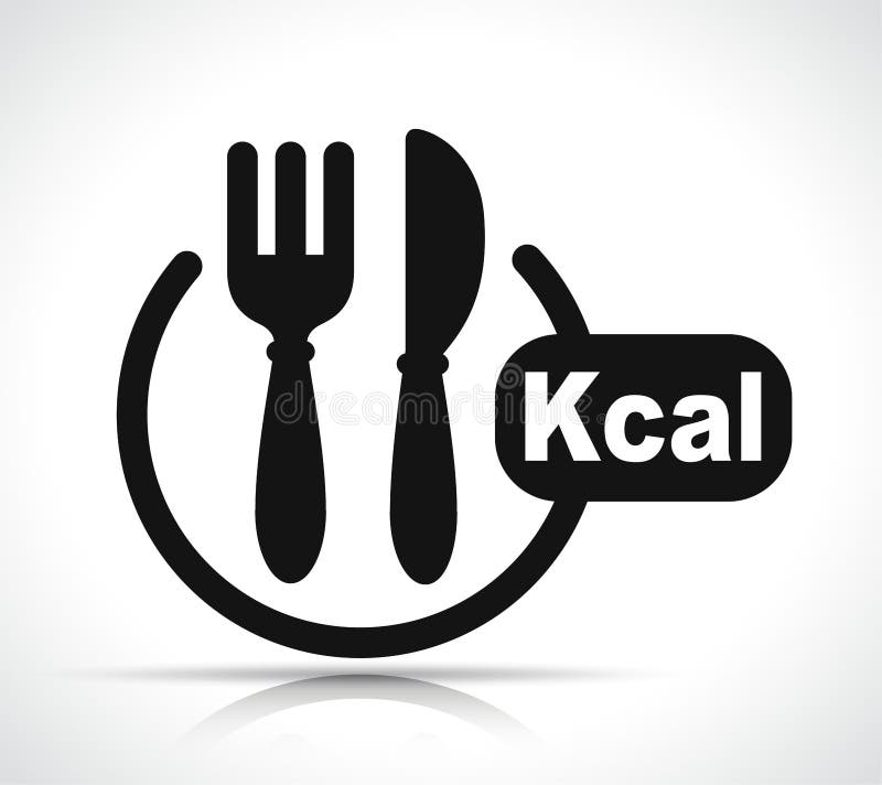 Kcal Icon in Flat Style. Diet Vector Illustration on White Isolated ...